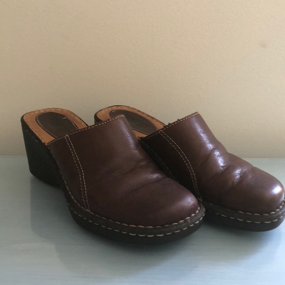 Born | Shoes | Born Brown Authentic Leather Clogs | Poshmark
